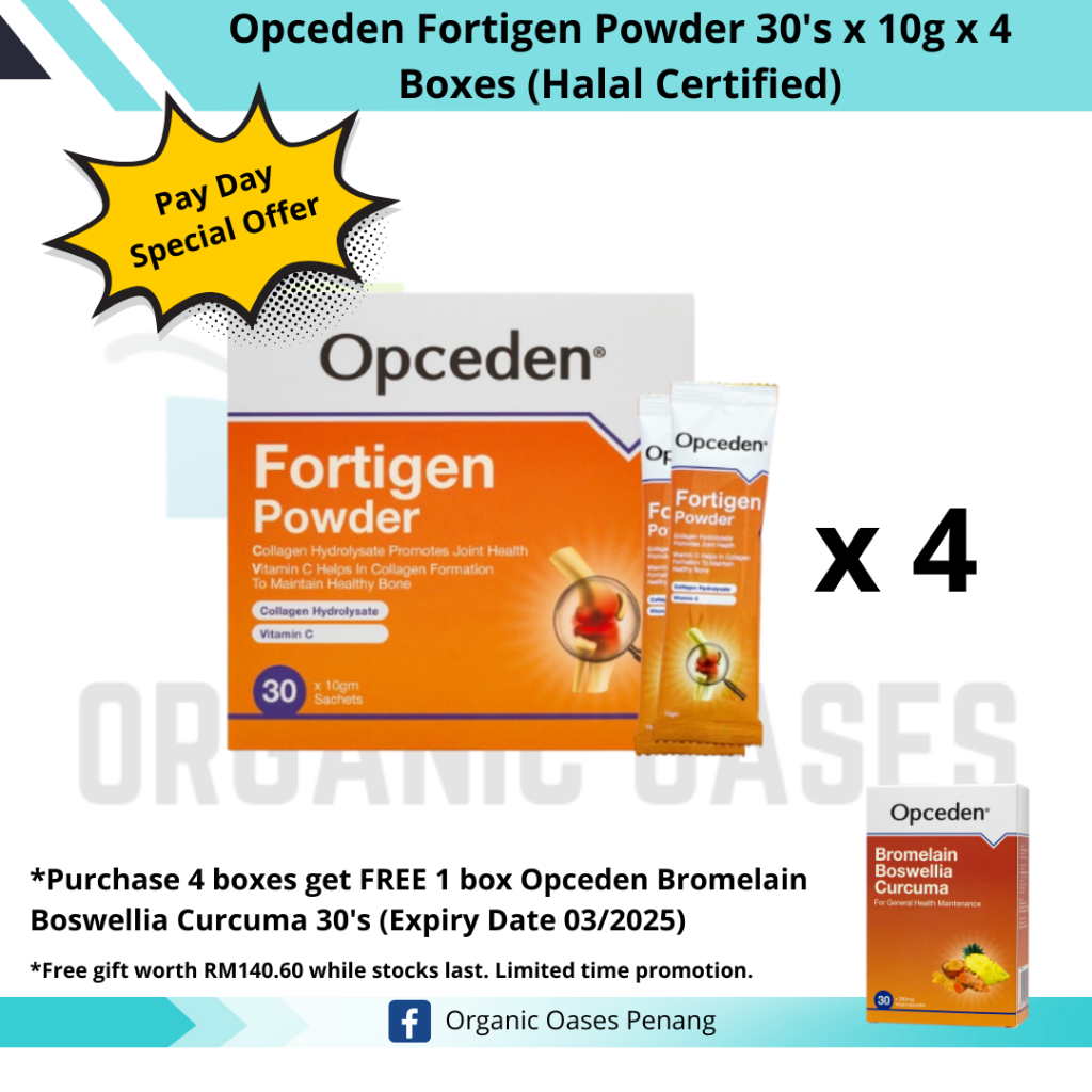 Opceden FORTIGEN 30 sachets x 10g x 4 Boxes (EXP 08/2026) | Shopee Malaysia