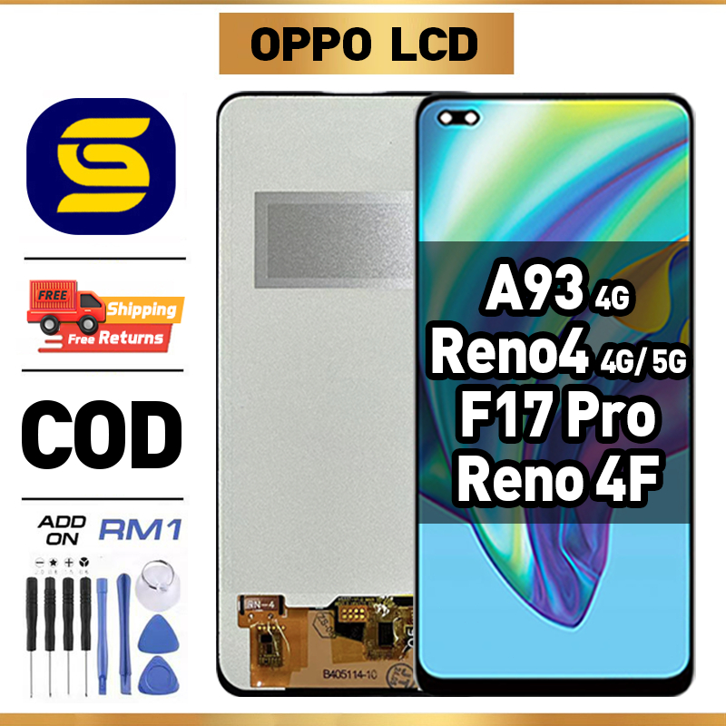 LCD OPPO Reno 4 4G 5G/ 4F/ A93 4G/ F17 Pro Compatible For Glass ...