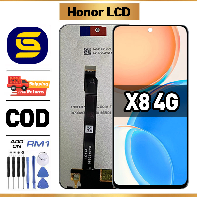 LCD HONOR X8 4G Compatible For Glass Original Touch Screen Digitizer ...