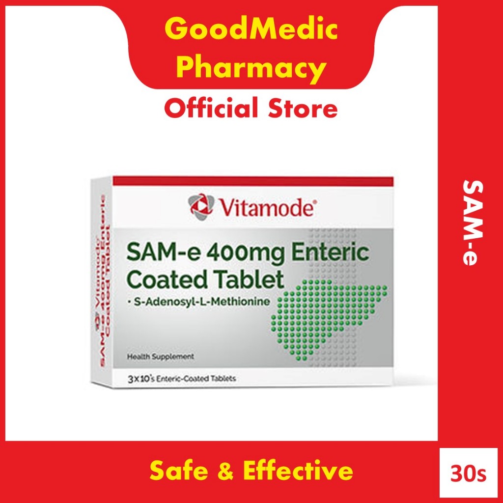 Vitamode SAM-e 400mg Enteric Coated Tablet (30s / Buy 6 Free 1 ...