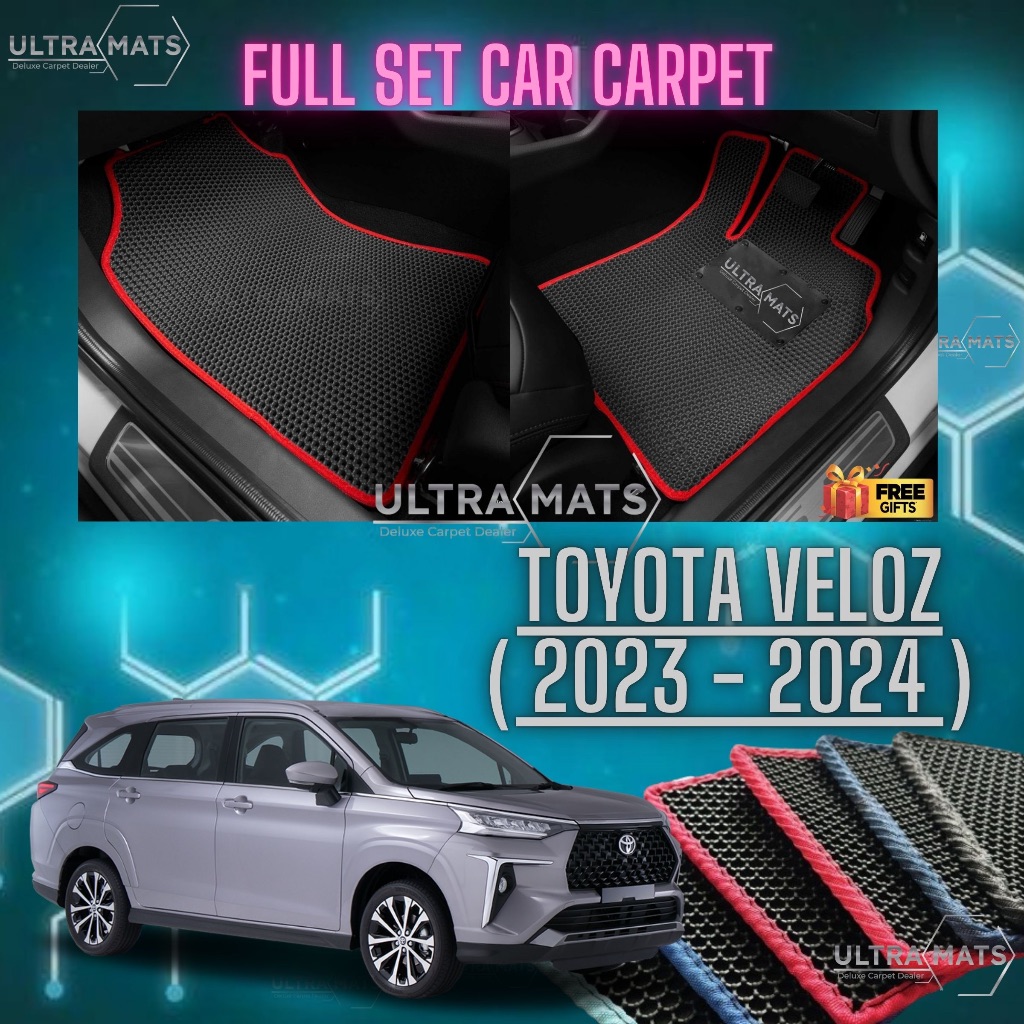 TOYOTA VELOZ ( 2023 - 2024 )CAR MAT CARMAT CAR FLOOR MAT KARPET KERETA ...