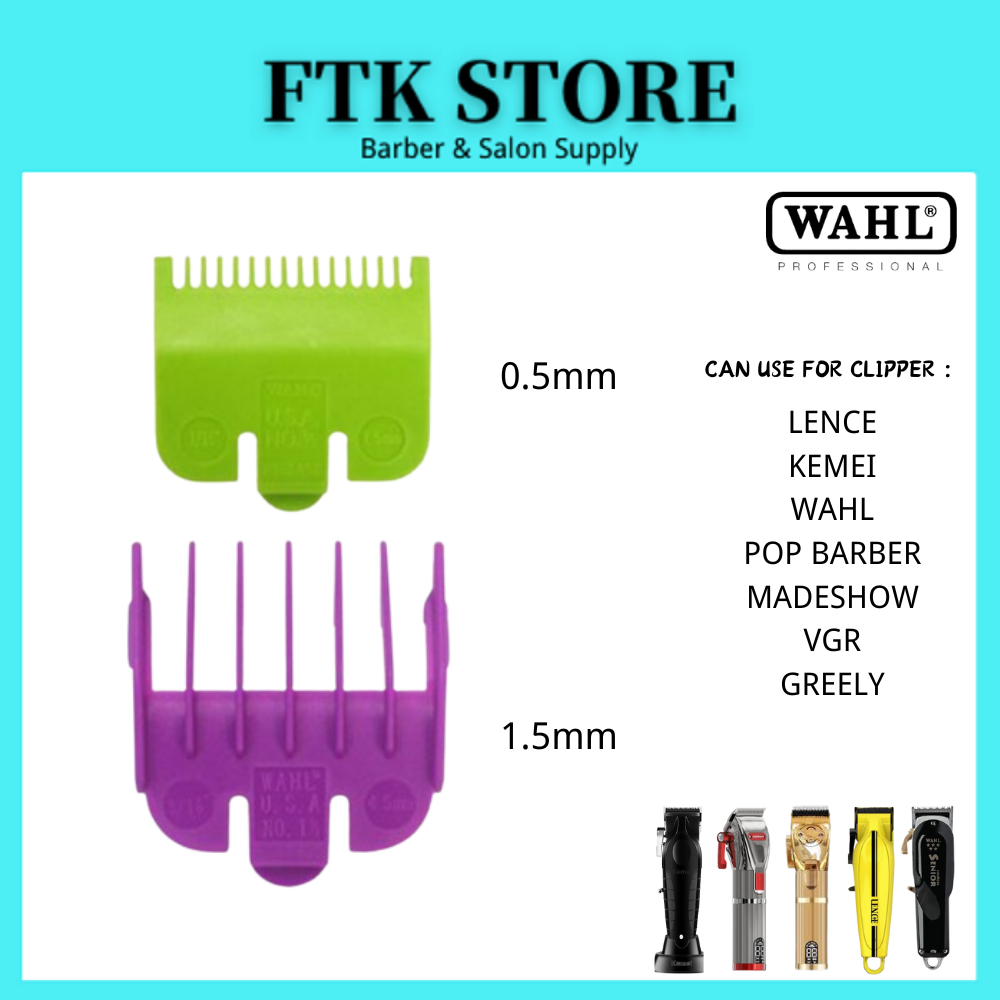 Wahl Clipper Cover SET (#0.5- 1.5mm & #1.5- 4.5mm) | Shopee Malaysia