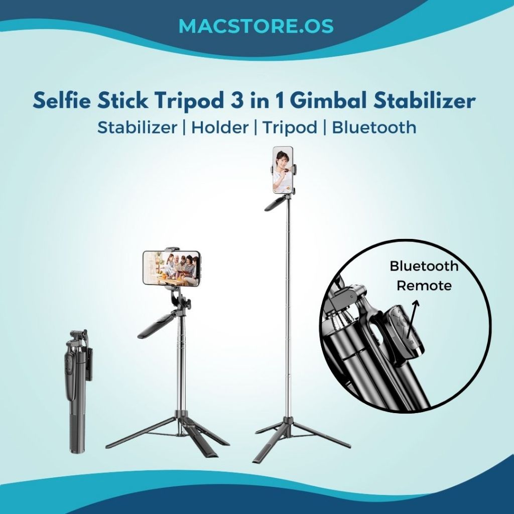 [Ready Stock] Selfie Stick Tripod 3 in 1 Gimbal Stabilizer For Phone ...