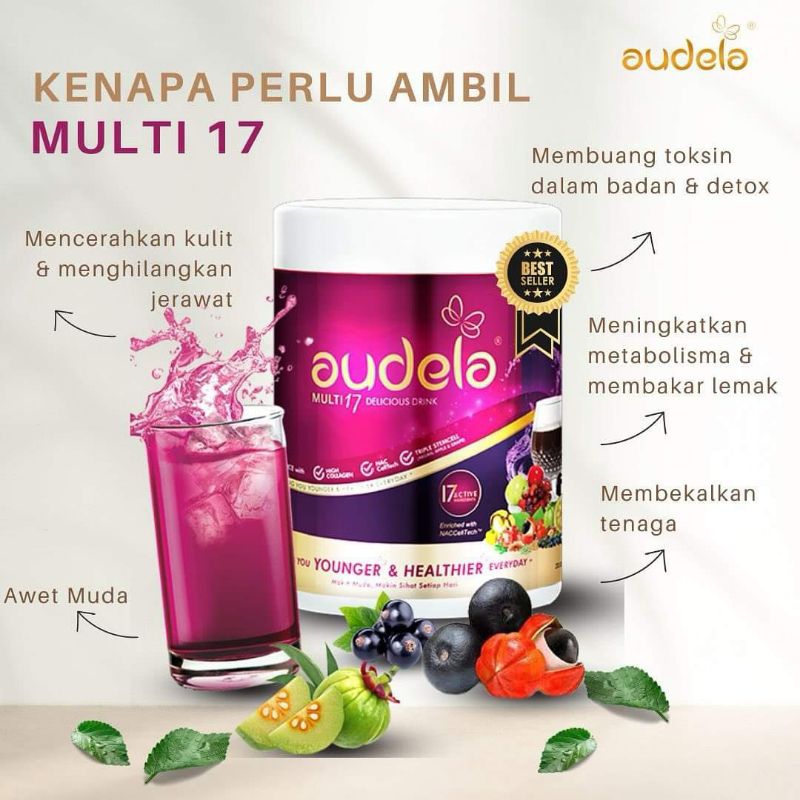 MULTI17 DRINK TUB🔥Jus Mix Berry Detox ,Kurus⚡💯Original HQ | Shopee Malaysia