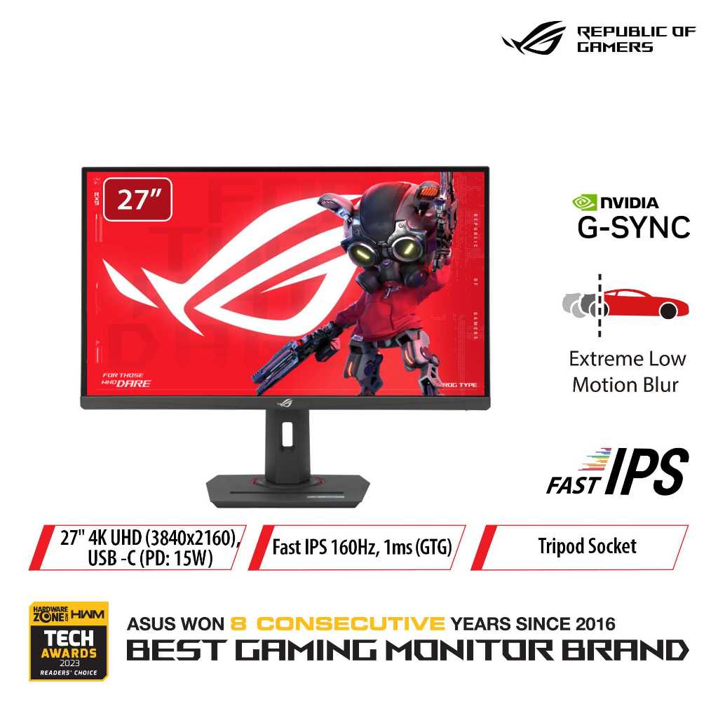 ROG Strix XG27UCS USB Type-C Gaming Monitor – 27-inch 4K UHD (3840x2160 ...