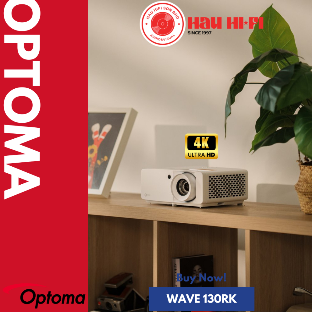 Optoma Wave 130RK Compact High Brightness 4K UHD Laser Projector ...