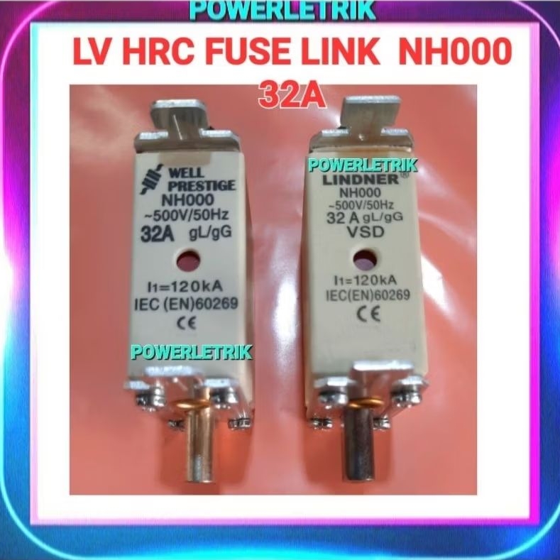 WELL PRESTIGE LINDNER FERRAZ SHAWMUT NH000 32A LOW VOLTAGE HRC BLADE ...