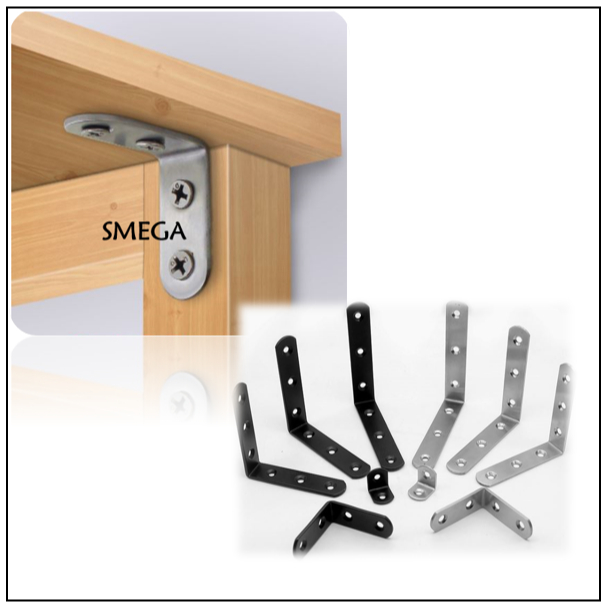 SMEGA Stainless Steel L Shape Bracket Shelf Angle Bracket 90° Rack ...