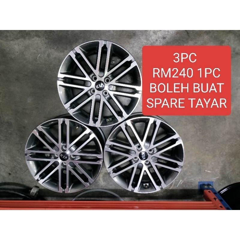 USED SPORT RIM 17 INCH ORIGINAL KIA RIO BOLEH IN VIOS SPARE TAYAR RM230 ...