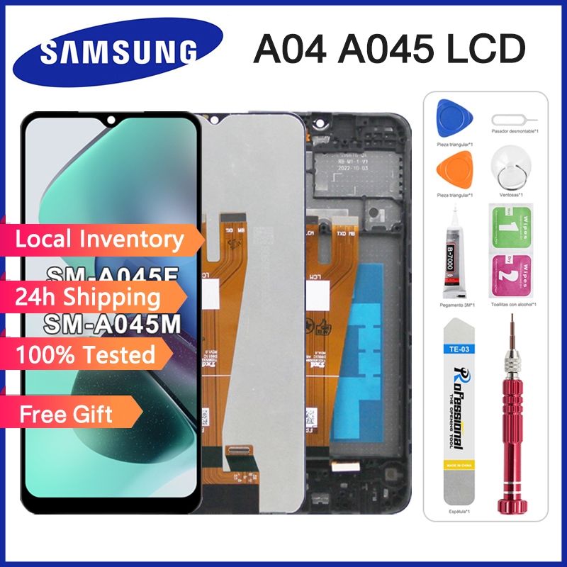 Original LCD with Frame For Samsung Galaxy A04 A045M A045F LCD Touch ...