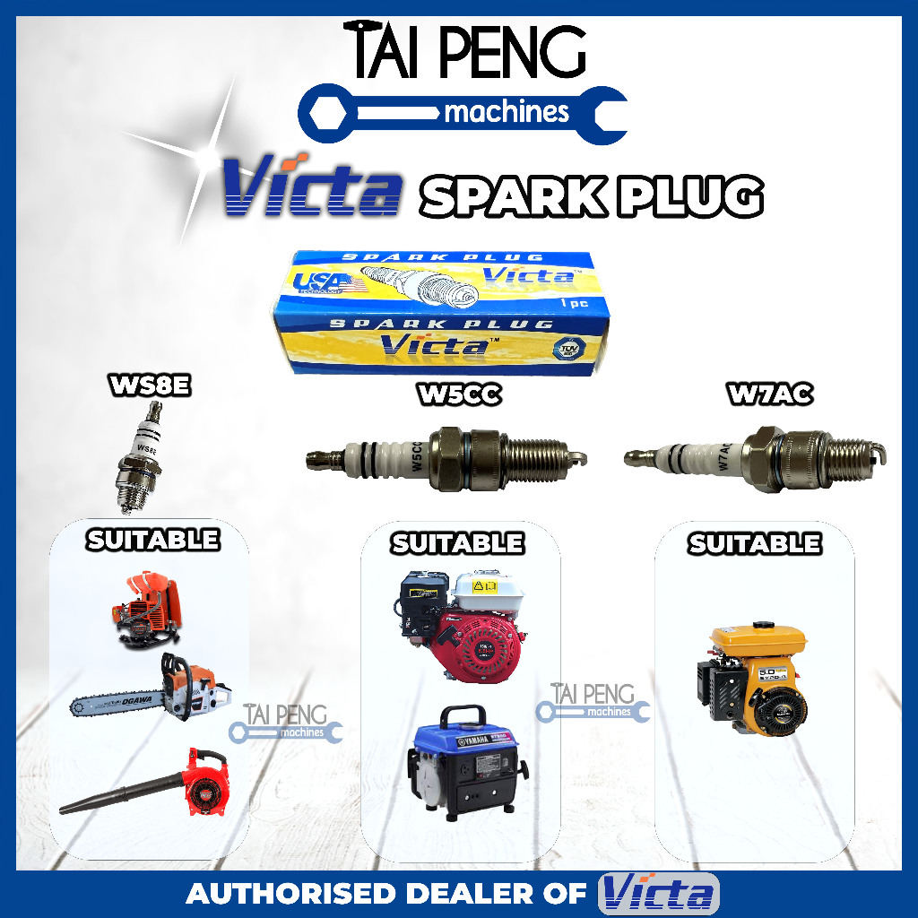 Victa Spark Plug Brush Cutter Power Sprayer Mesin Rumput Pam Racun ...