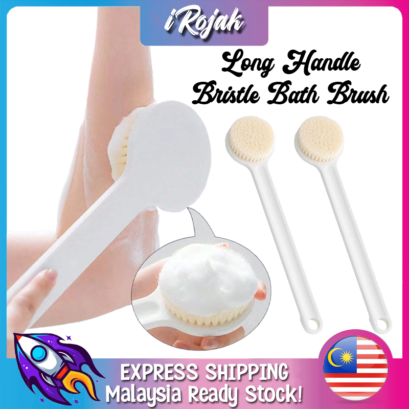 [iRojak] Long Handle Bath Brush Soft Body Brush Shower Brush Body ...
