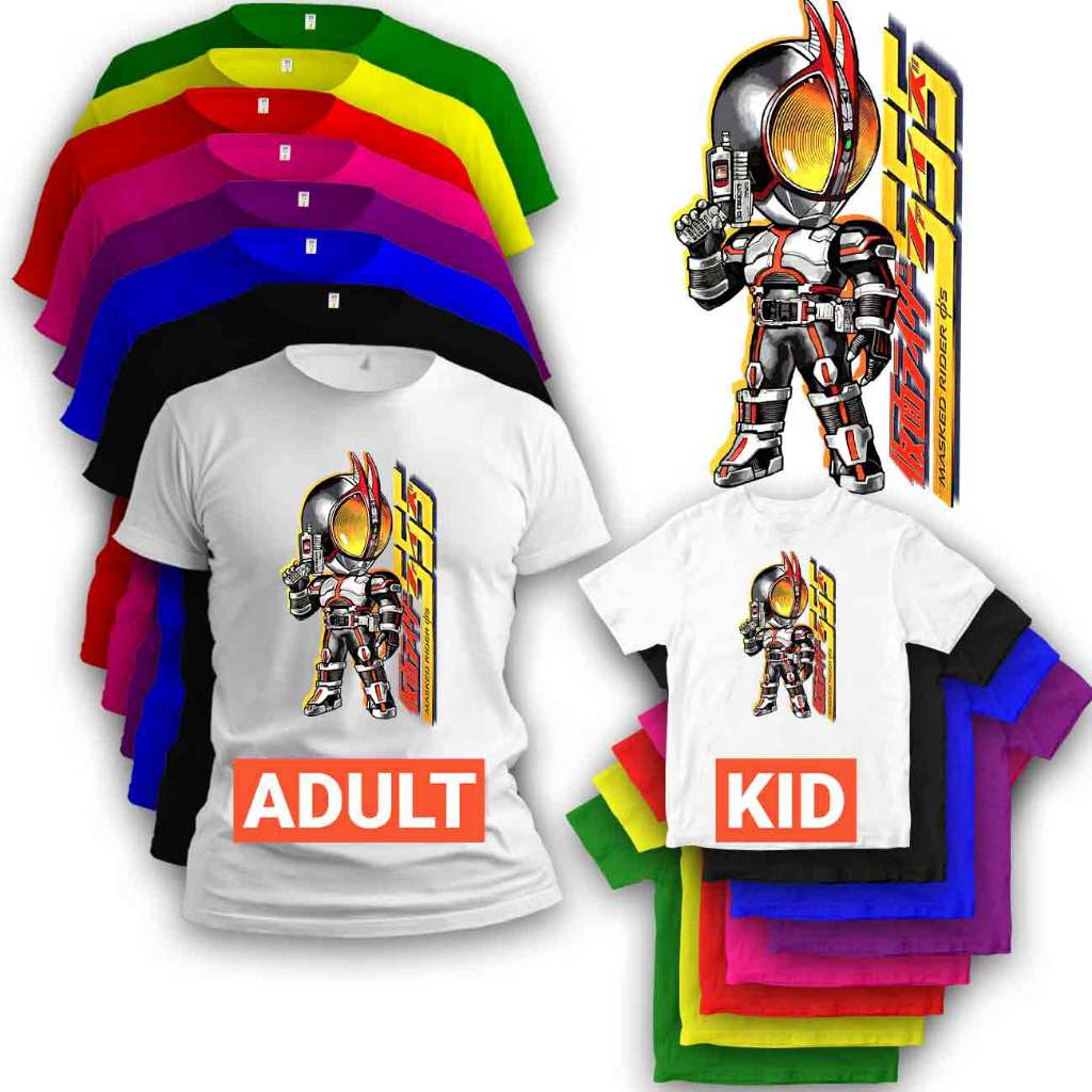 Kamen Rider 555 Faiz Tshirt Black Hdm Fashion W Ryuga Decade Csm Neo ...