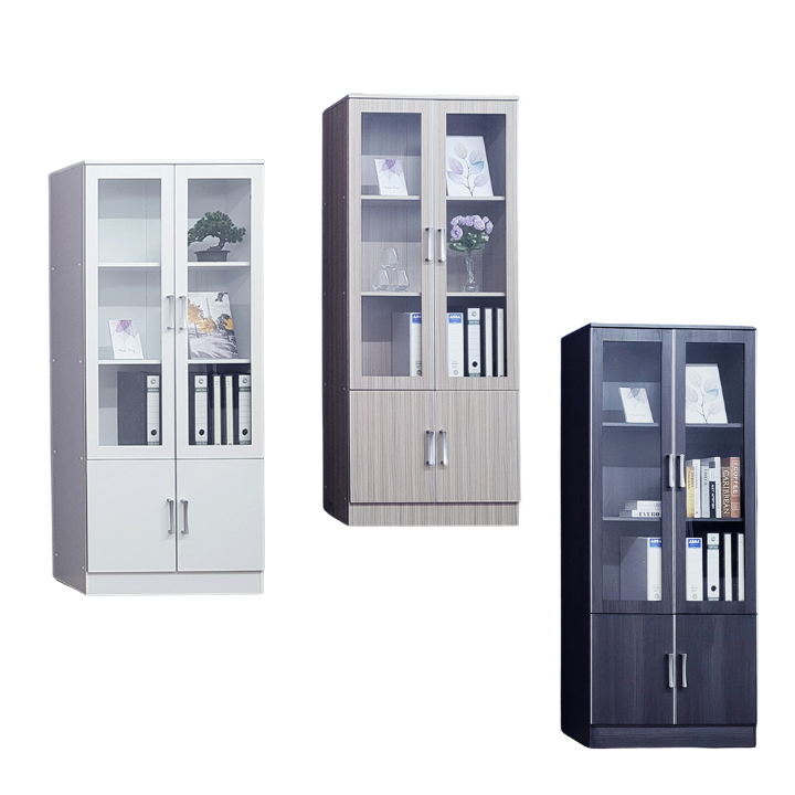 182CM DISPLAY OFFICE FILE CABINET ALMARI BUKU KACA KABINET BOOKCASE ...