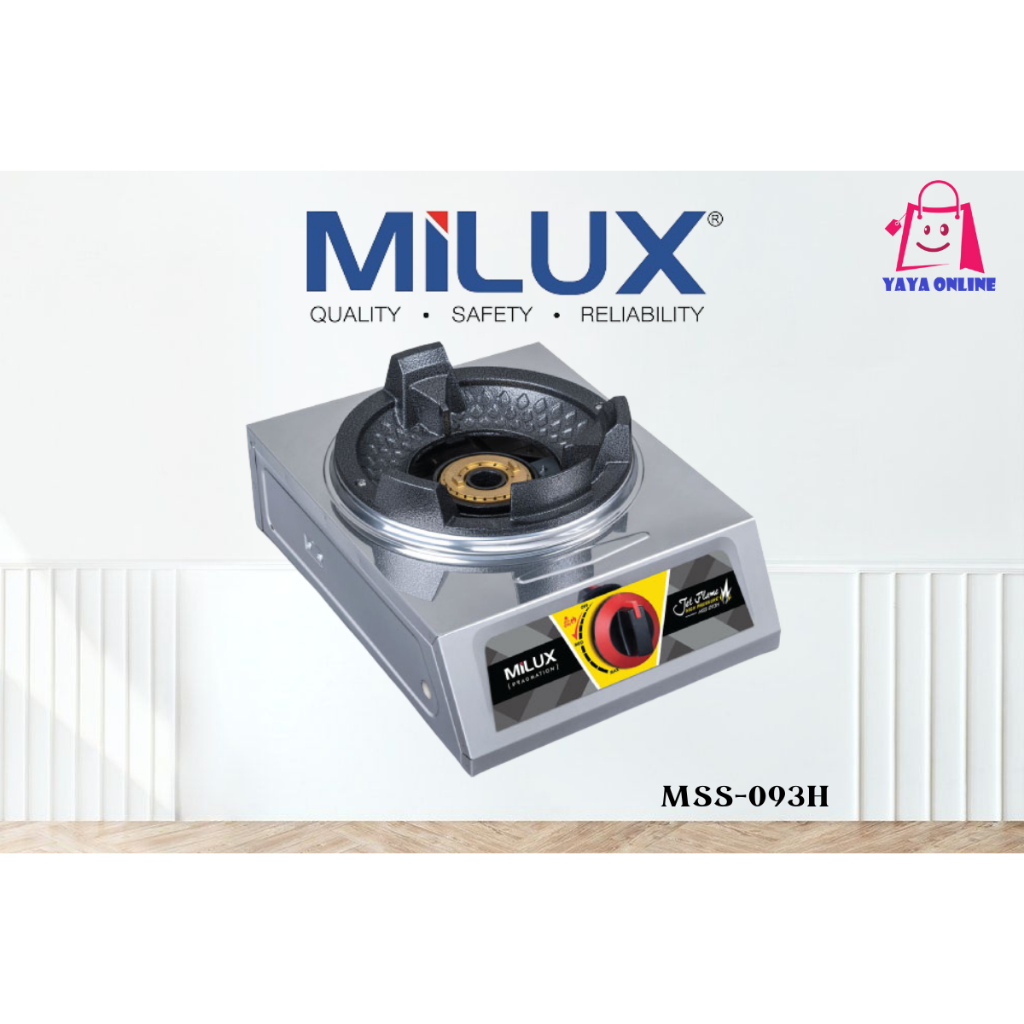Milux High Pressure Jet Flame Single Burner Stainless Steel Gas Stove ...