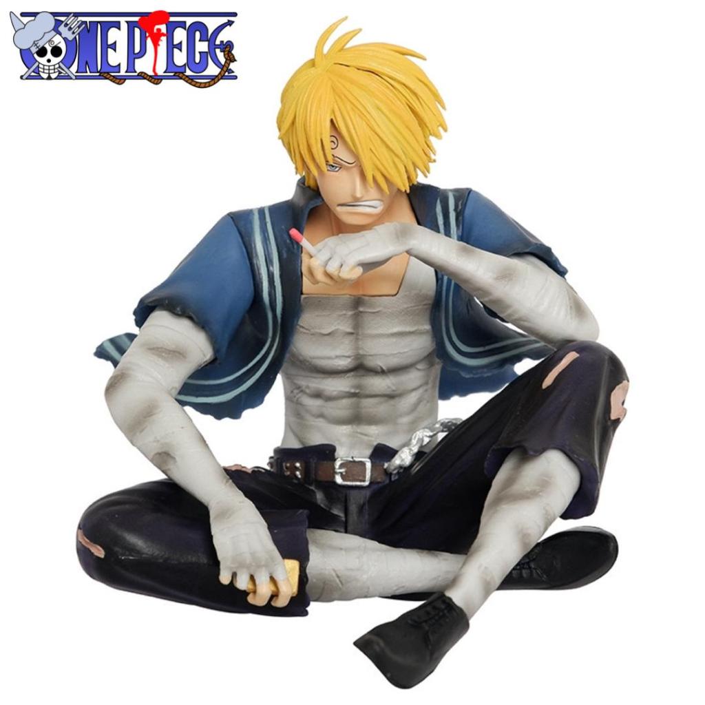One Piece Vinsmoke Sanji Skypiea Arc Sitting Style Wings 12cm Action ...