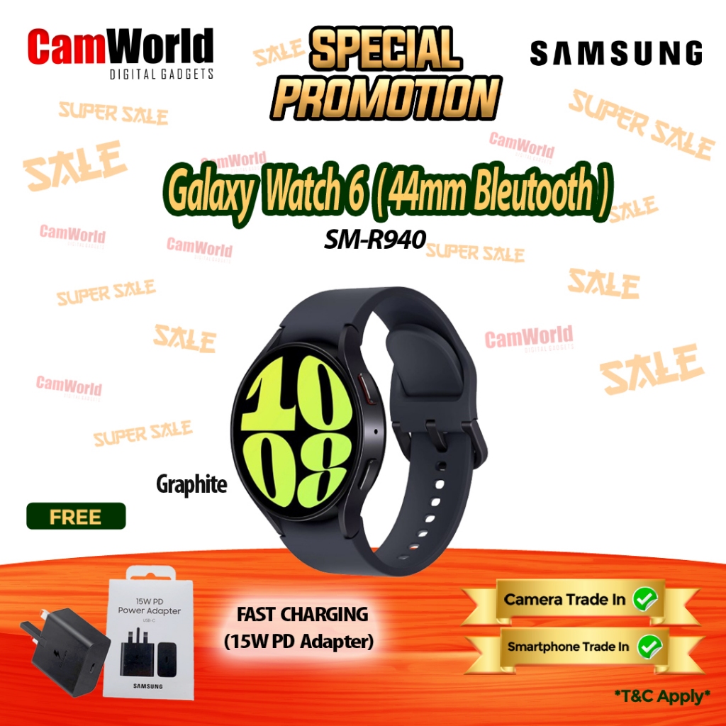 Samsung Galaxy Watch 6 44mm (R940) Samsung Malaysia Warranty Promo Deal ...
