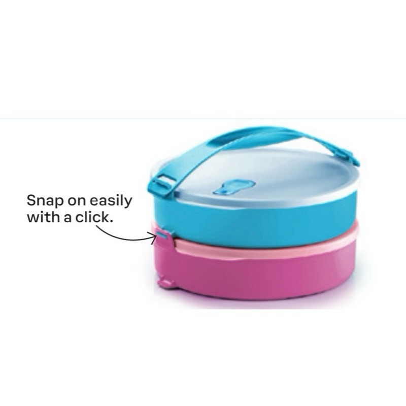 Tupperware Round click to go 880ml (2pcs) | Shopee Malaysia