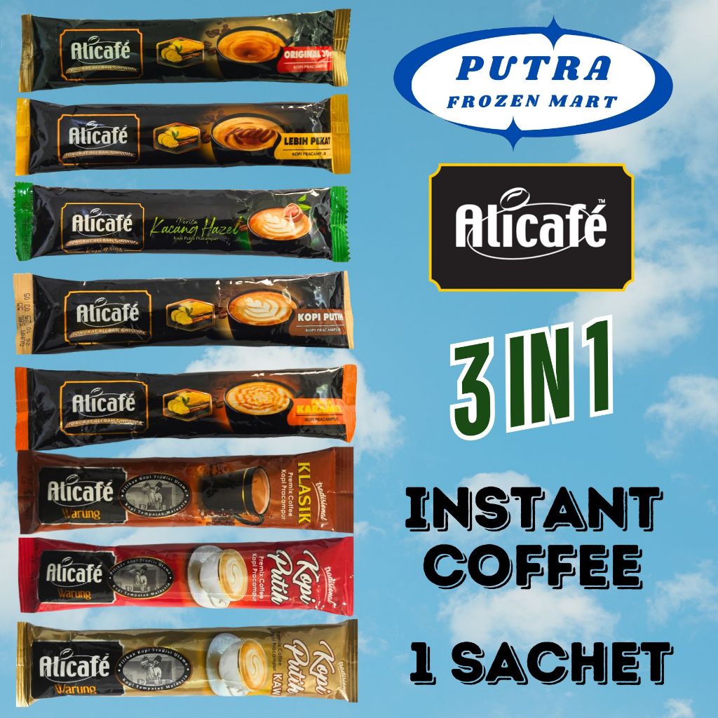 (LOOSE PACK) ALICAFE 3 IN 1 INSTANT COFFEE - ALICAFE TONGKAT ALI ...