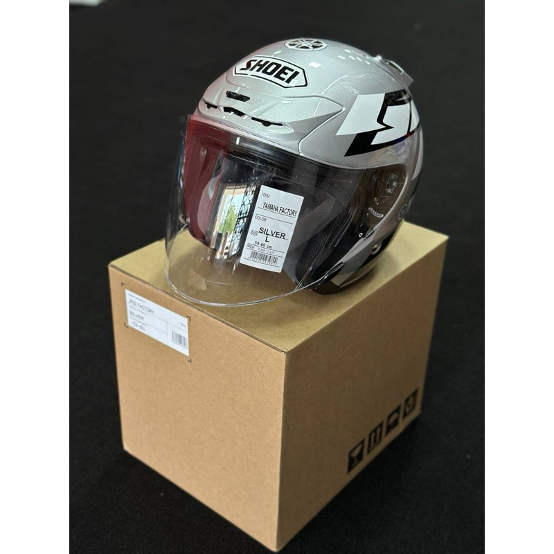 HELMET SHOEI JFORCE 2 YAMAHA FACTORY SILVER PREMIUM | Shopee Malaysia