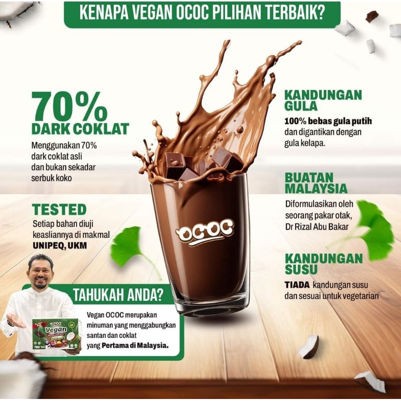 Vegan ococ SG💥 Kombo Merah OCOC 💥 susu kambing ococ💥 dark choclate ococ ...