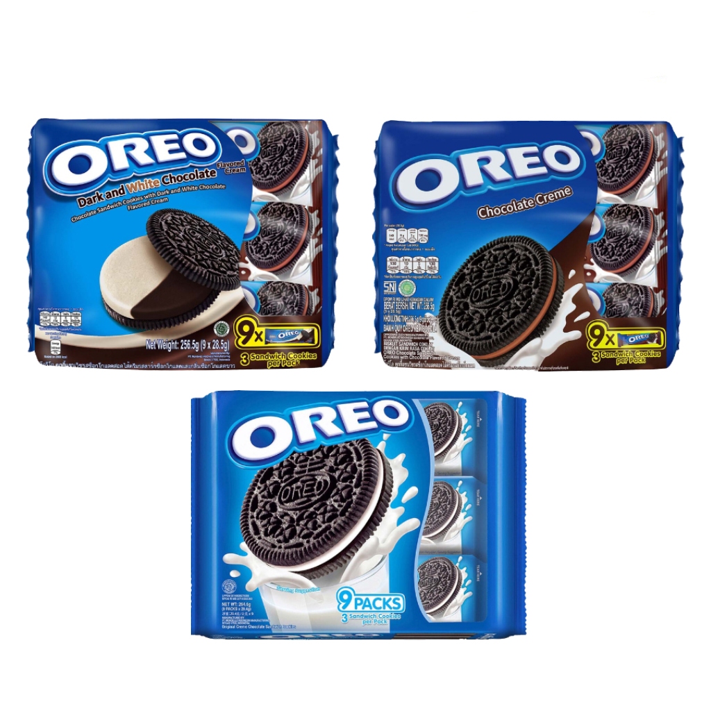 Oreo Original / Chocolate / Dark White Chocolate Cream (27.6g x 9s ...