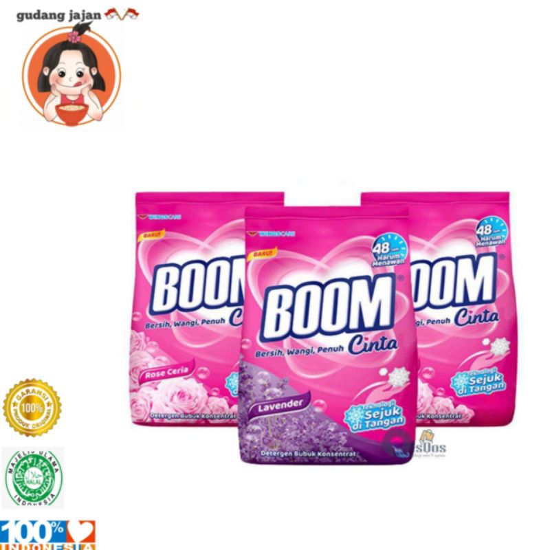 detergent boom rose ceria berat 260gr ready stock sabun basuh baju ...