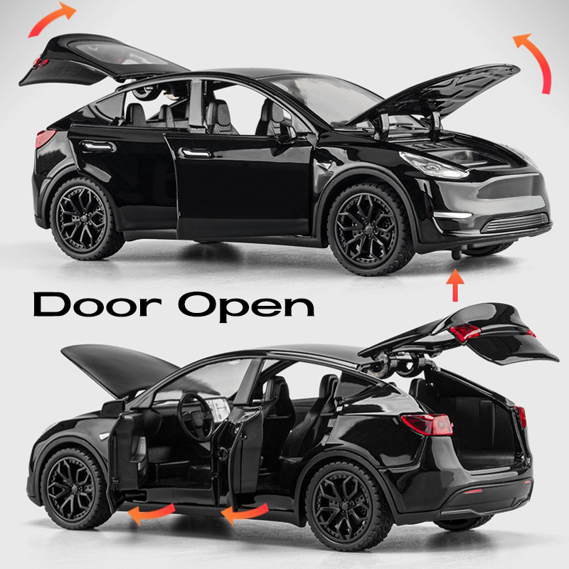 Diecast Car 1:32 Tesla Model Y SUV Metal Diecast Alloy Toy Car Model ...