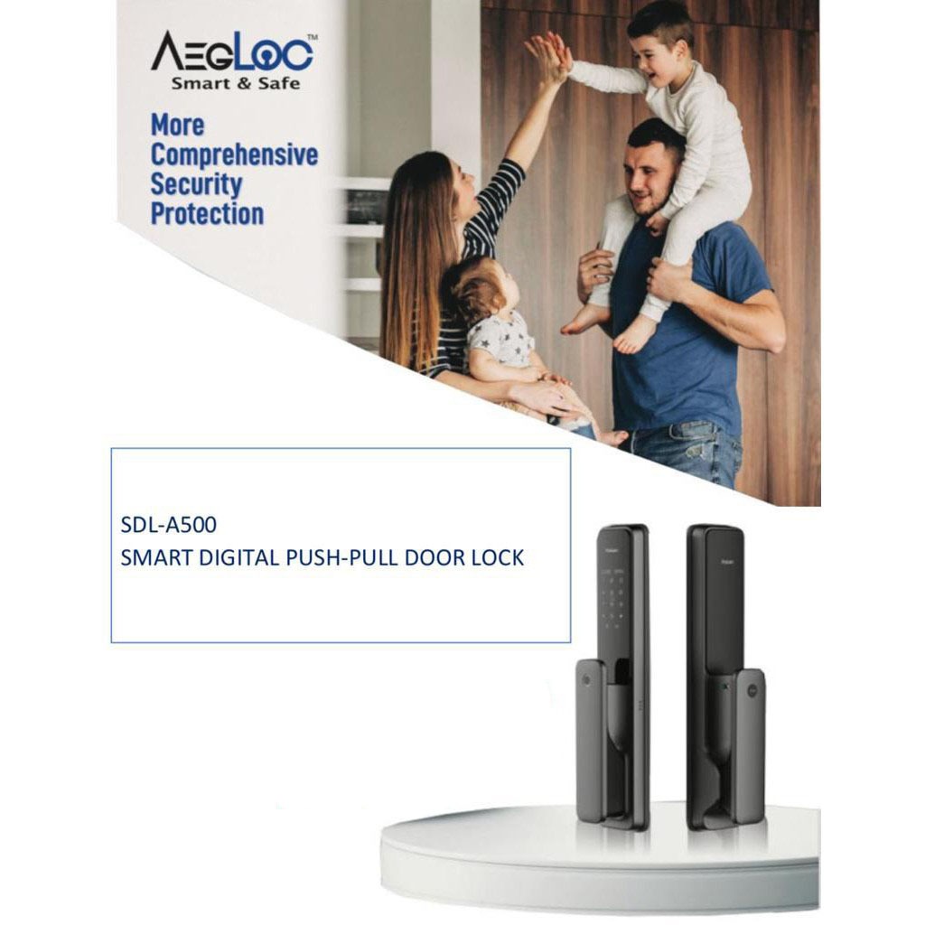 AEGLOC Smart Digital Door Lock Deadbolt A500 Entry Door Lock With ...
