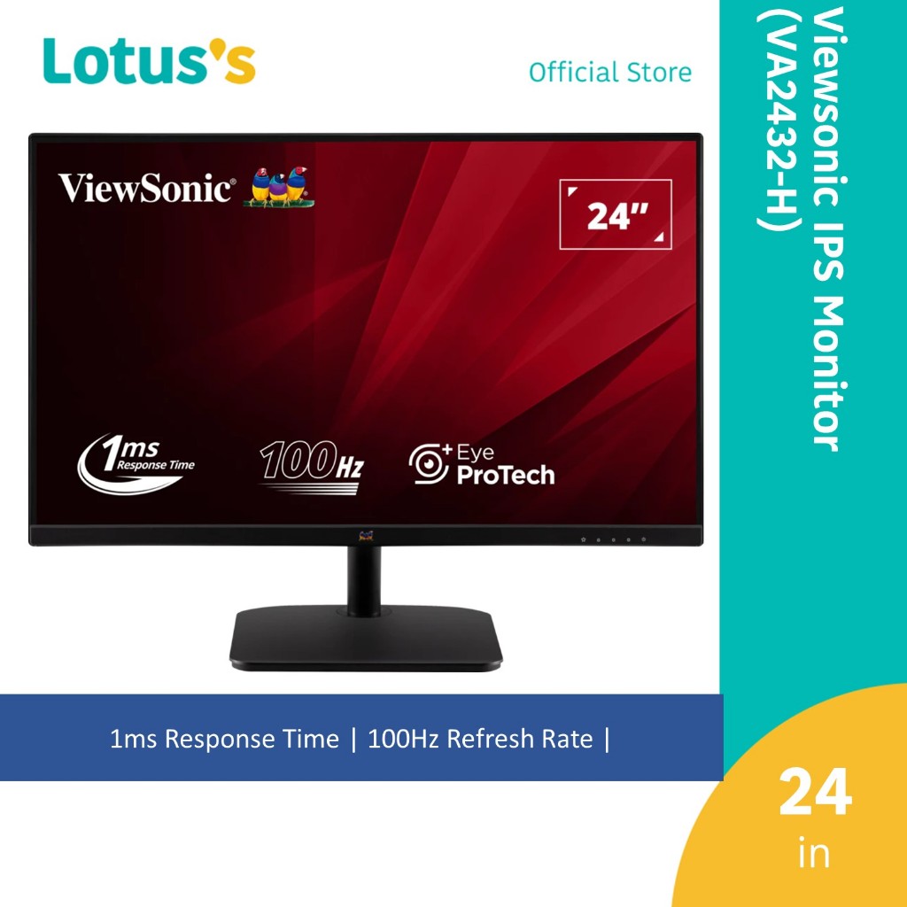 Viewsonic 24" IPS 100Hz Refresh Rate Monitor (VA2432-H) | Shopee Malaysia