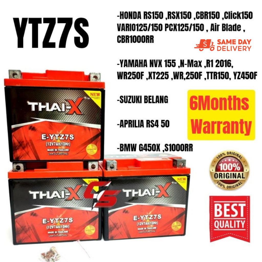 Battery Thai X YTZ7S RS150 RSX150 PCX VARIO AIR BLADE VARIO BELANG NVX ...