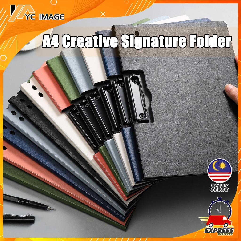 A4 Paper Creative Signature Folder Single and Double File Organizer ...