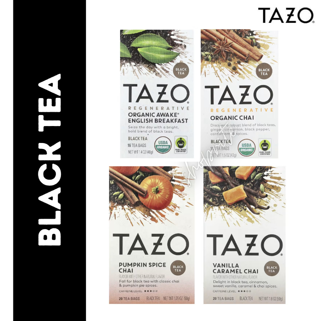 Tazo Teas Organic Chai | Earl Grey | English Breakfast | Pumpkin Spice ...