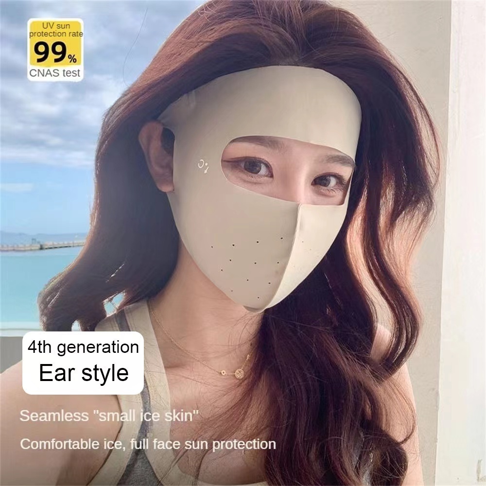 Sun Protection Mask Full Face Sun Protection Mask UV Protection (UPF50 ...