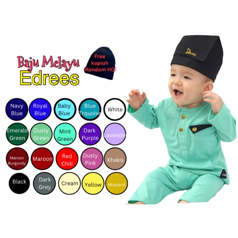 👶🏻 BAJU MELAYU BABY 🍄 SLIM FIT 🍄 BAJU MELAYU EDREES 🍄 BAJU MELAYU DTEDDY 🍄 Baju baby akikah ...