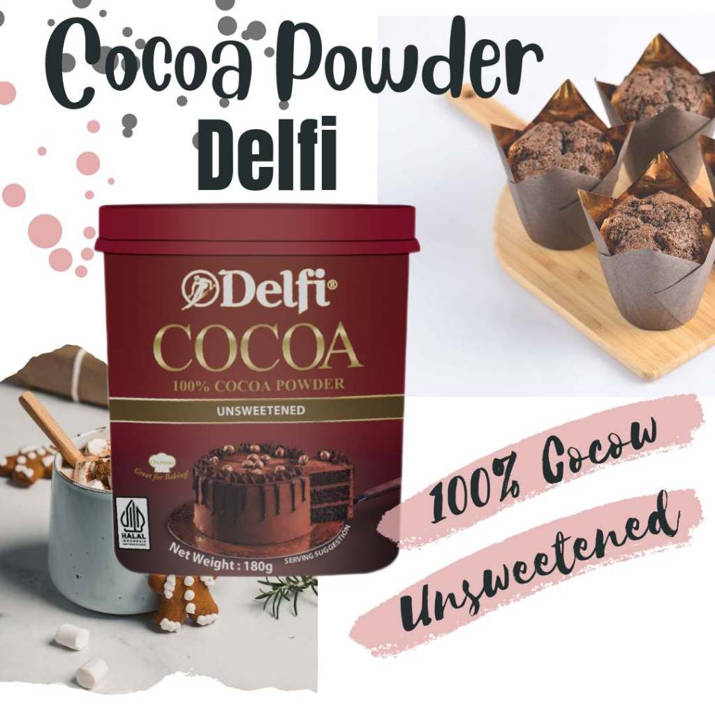 Chocolate Coklat Dark Serbuk Koko Cocoa Powder Delfi 100% Unsweetened ...