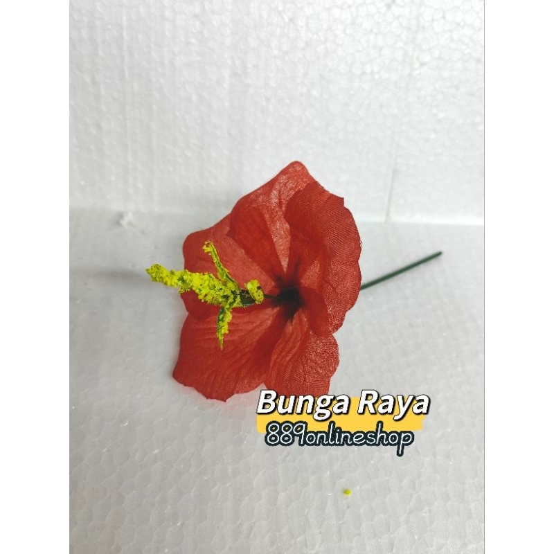 Readystock/1pc/Bunga Raya Kain/Hibiscus tekstil/Bunga Raya Merdeka ...