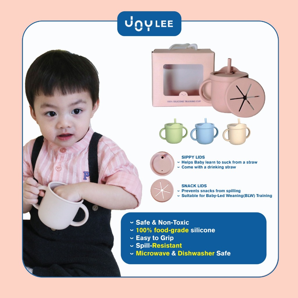 JOYLEE® Silicone 3 in 1 Start Learning From 6 Months Baby-supports development, encouraged ...