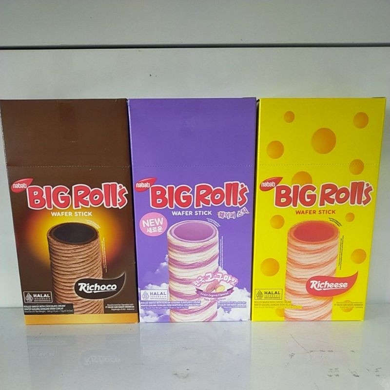 Nabati Big Roll's Wafer Stick- 160g (10pcs x 16g) | Shopee Malaysia