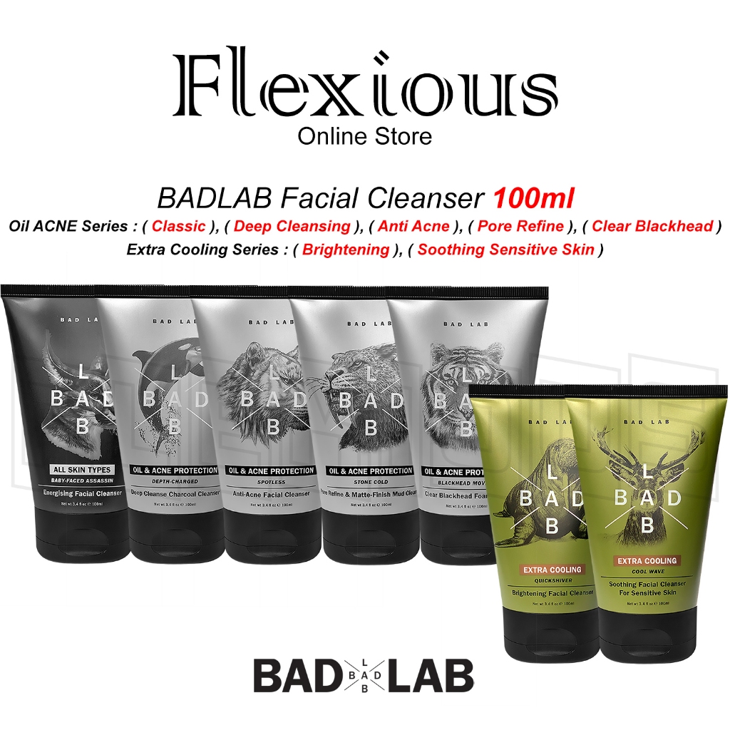 *BADLAB* Facial Cleanser 100ml (Classic), (Deep), (Anti Acne), (Pore ...