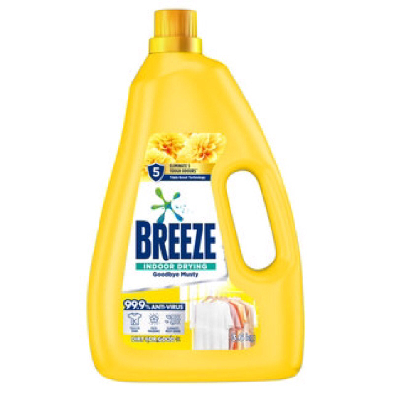 BREEZE DETERGENT LIQUID GOODBYE MUSTY 3.6KG | Shopee Malaysia