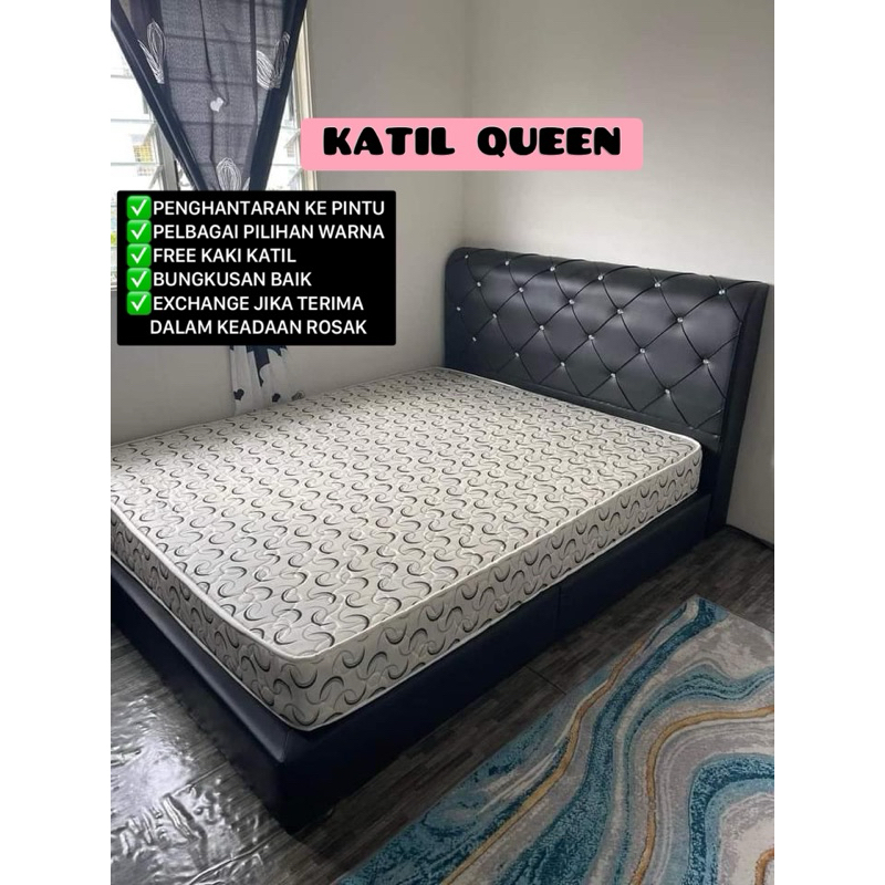 Set Katil Queen Murah/Set Divan Bed/ Bedframe Queen /Divan King/ King ...
