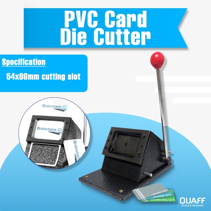 QUAFF PVC Die Cutter Heavy Duty Metal Body (86x54mm) ID CARD Cutter ...