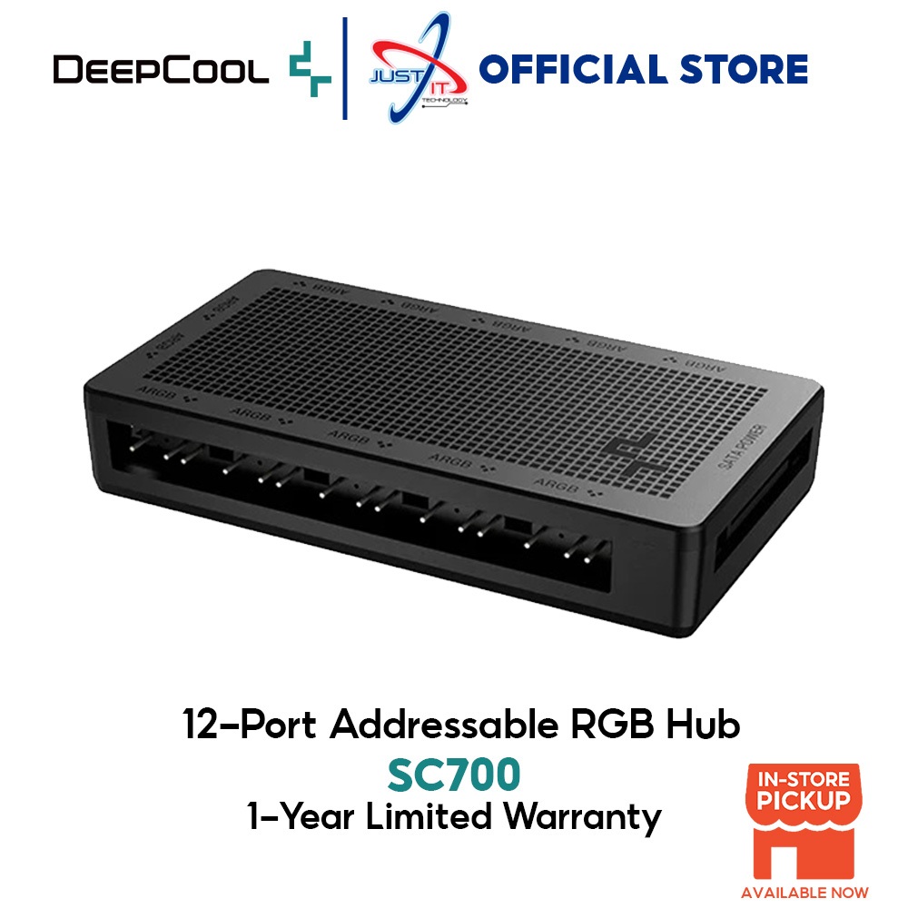 DEEPCOOL 12-Port Addressable RGB Hub Magnetic Mount SC700 | Shopee Malaysia