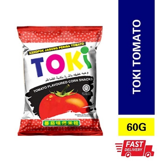 [Promotion] TOKI Tomato Flavoured Corn Snack 60g Snek Jagung Berperisa ...