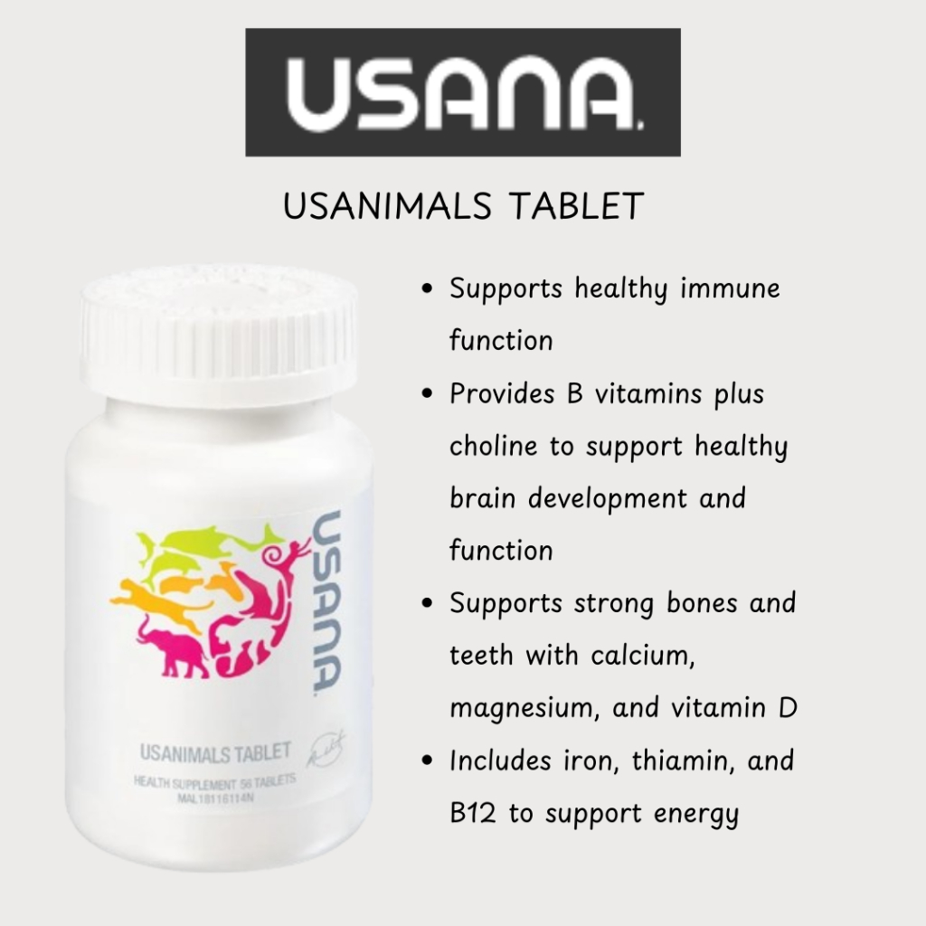 🔥 USANA USANIMALS 儿童营养素 56's [EXP 12/25] 🔥 ORIGINAL & READY STOCK ...