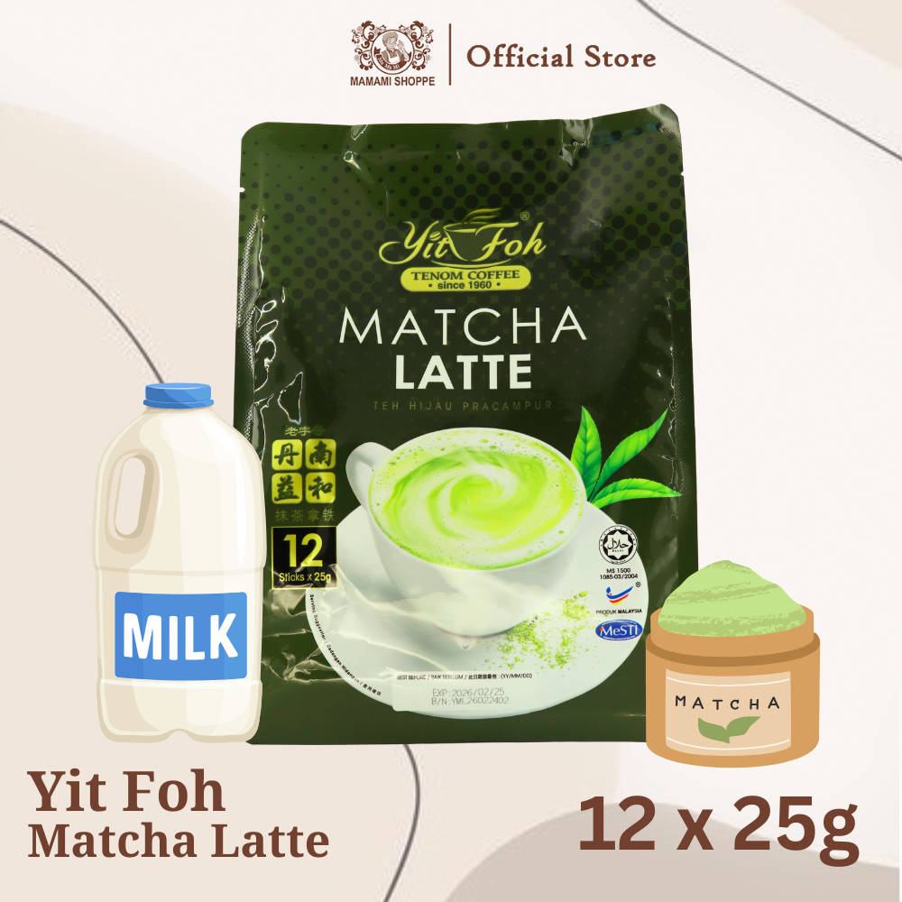 Yit Foh Tenom Coffee - Matcha Latte | Premium Japanese Matcha | No ...
