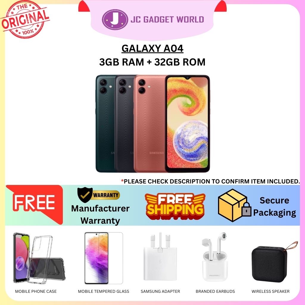 SAMSUNG GALAXY A04 3GB RAM + 32GB ROM | Shopee Malaysia