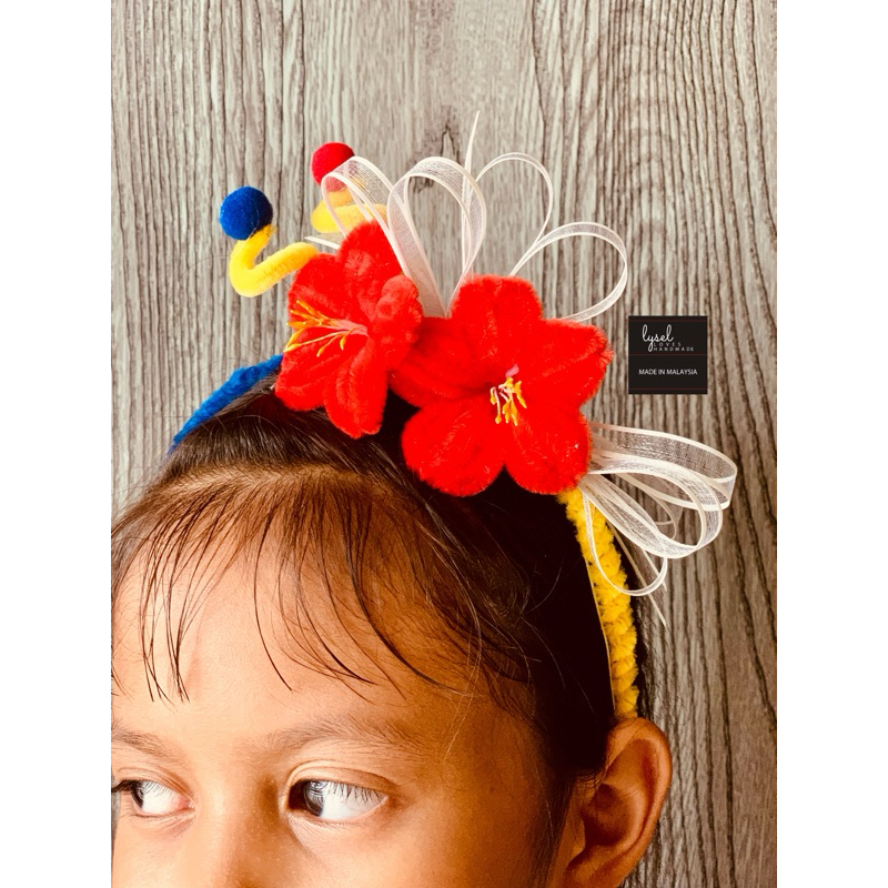Cekak Merdeka versi 2 bunga raya cekak sanggul hiasan headband kawat ...