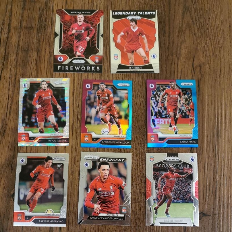 Panini Prizm EPL 2019/20 Liverpool Base Cards Set of 14 and Insert ...